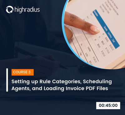 3. Setting up Rule Categories, Scheduling Agents, and Loading Invoice PDF Files